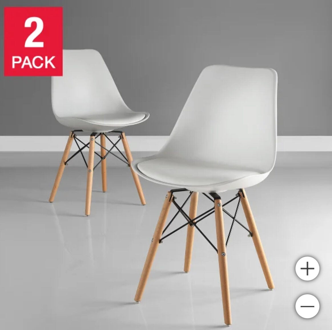 [Costco] Eiffel Mid-Century Style Dining Chair 2-pack — $89.99 ($30 off ...