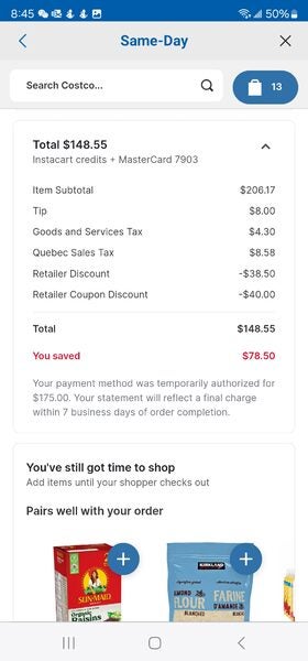 [Costco] Costco Same-Day: Get $40 off your first order of $100 or more ...