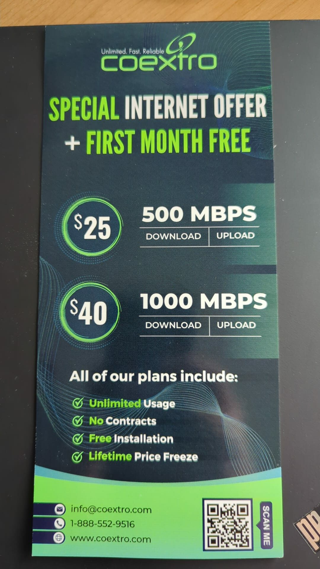 [Coextro] $25/month for 500 Mbps: Coextro Fiber internet - RedFlagDeals ...