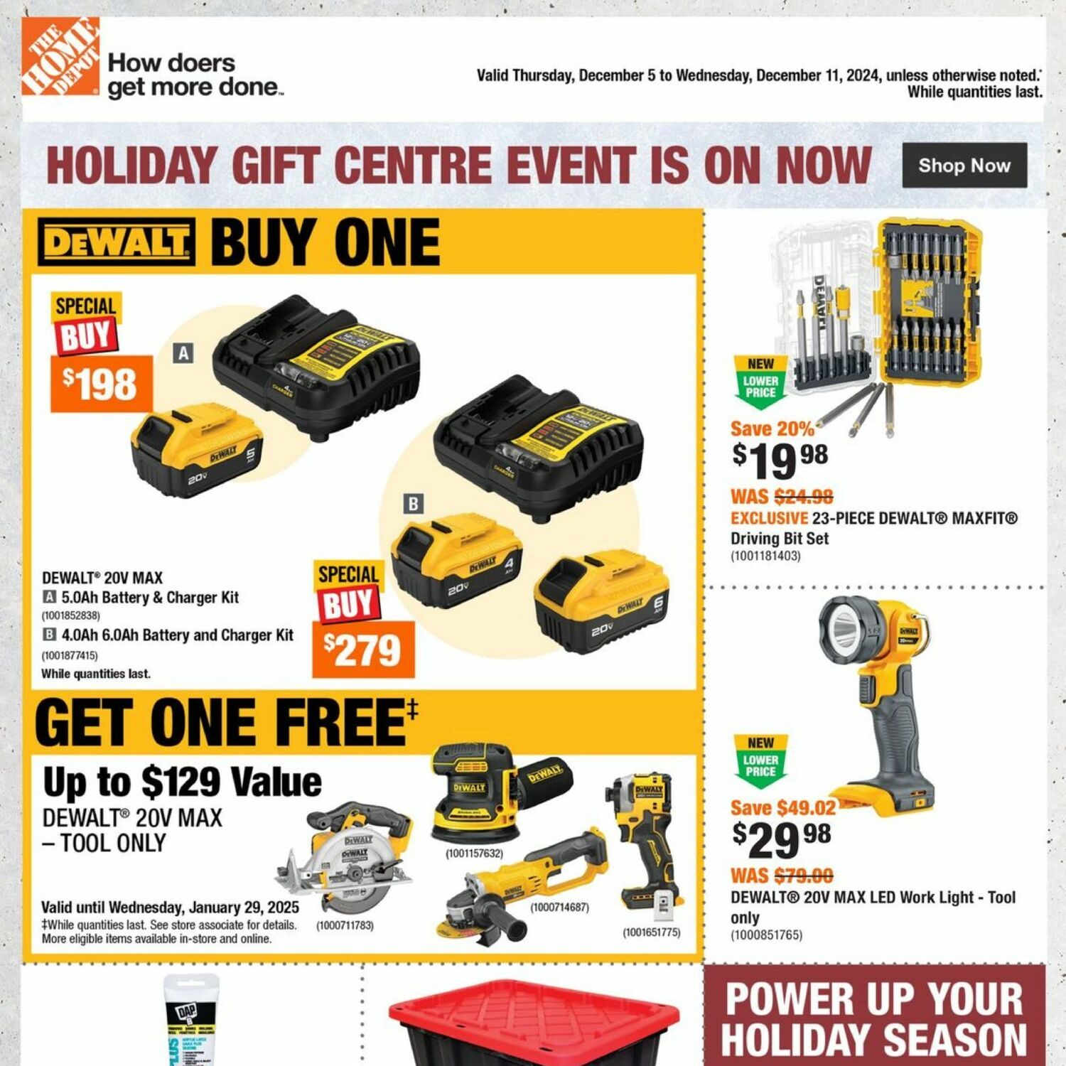 Home Depot Weekly Flyer - Weekly Deals (ON) - Dec 5 – 11 - RedFlagDeals.com