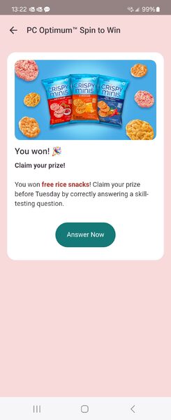 [PC Optimum] Play PC Optimum™ Spin to Win (Dec. 3-24) Must have the App ...