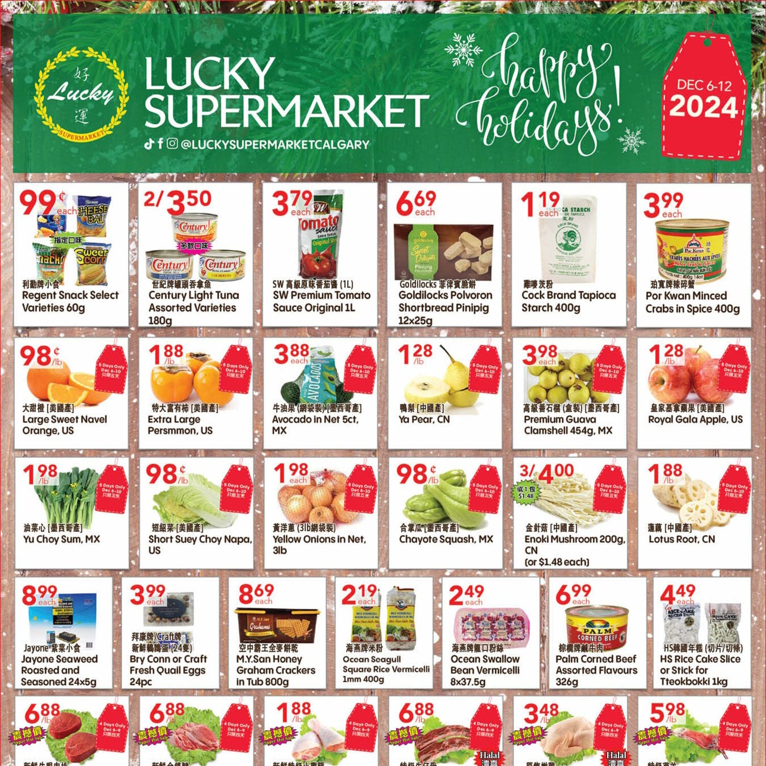 Lucky Supermarket Weekly Flyer - Calgary Weekly Specials (AB) - Dec 6 ...