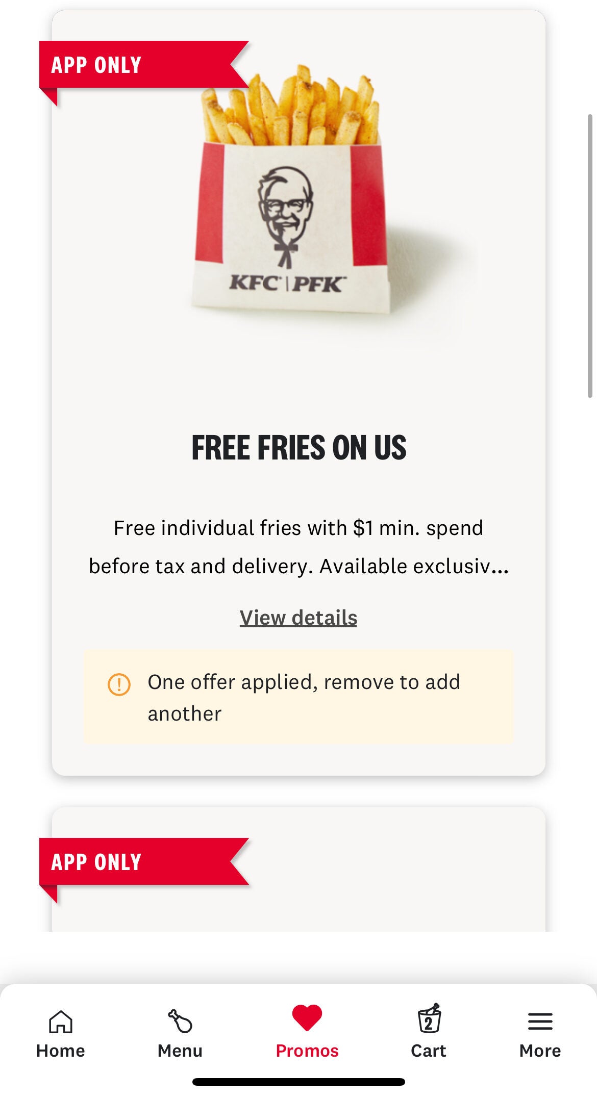 [KFC] KFC Mighty box for 2 is back for $10, combine with $5 off $25 and ...