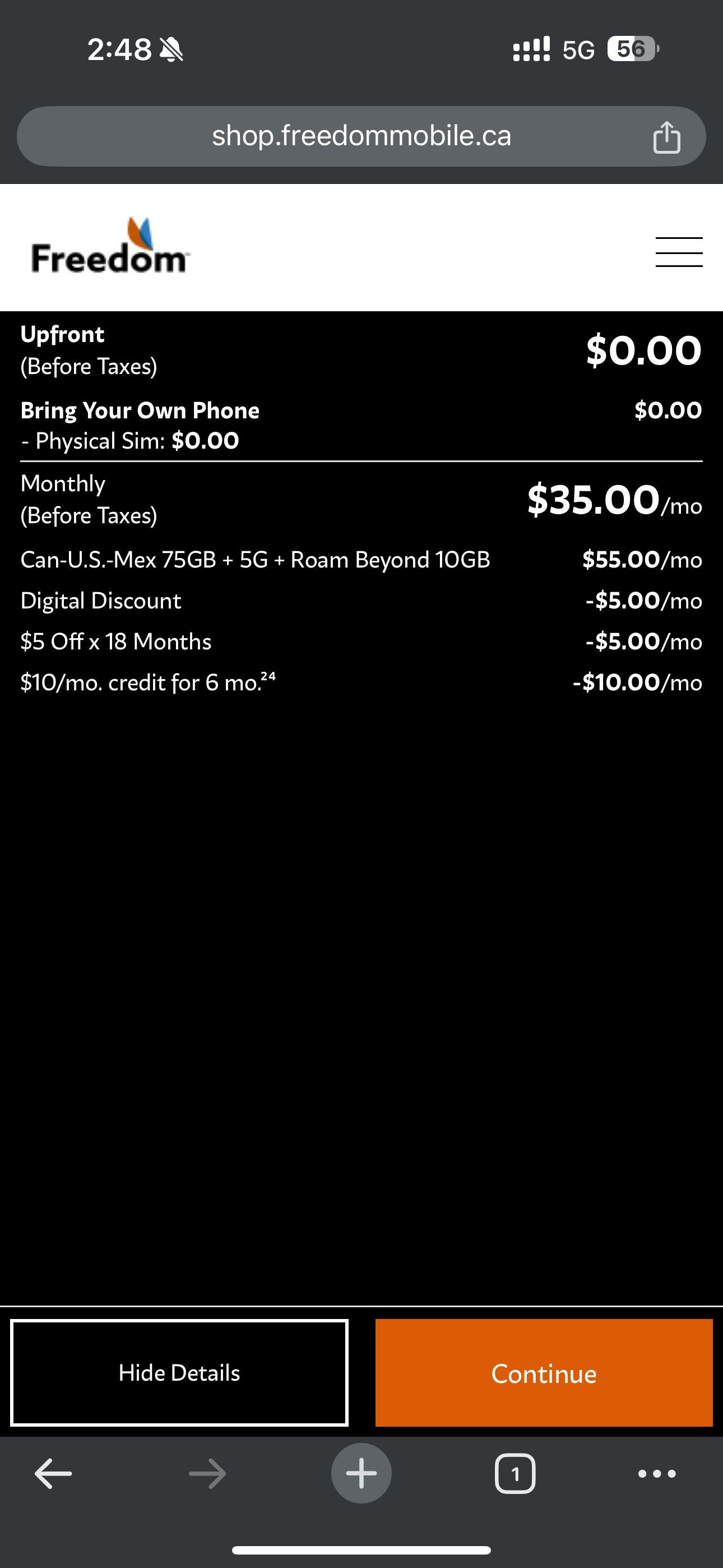 [Freedom Mobile] [Boxing Day] Boxing Week | 50GB @ $35 + One Time 5GB ...