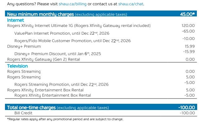 [Rogers] Shaw/Roger 1Gig Internet - $45/month - AB - RedFlagDeals.com ...