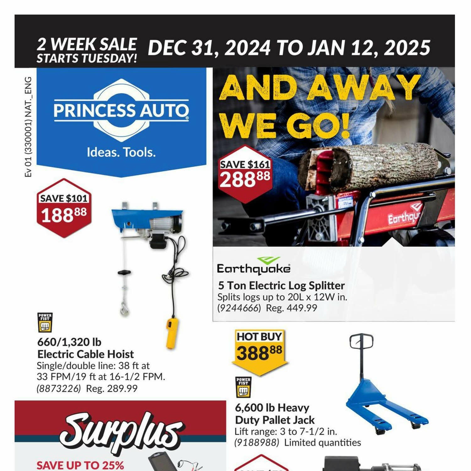 Princess Auto Weekly Flyer - 2 Week Sale - And Away We Go - Dec 31 ...