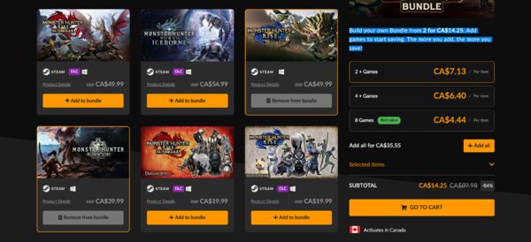 [Fanatical] Build your own Monster Hunter Bundle (January 2025 ...