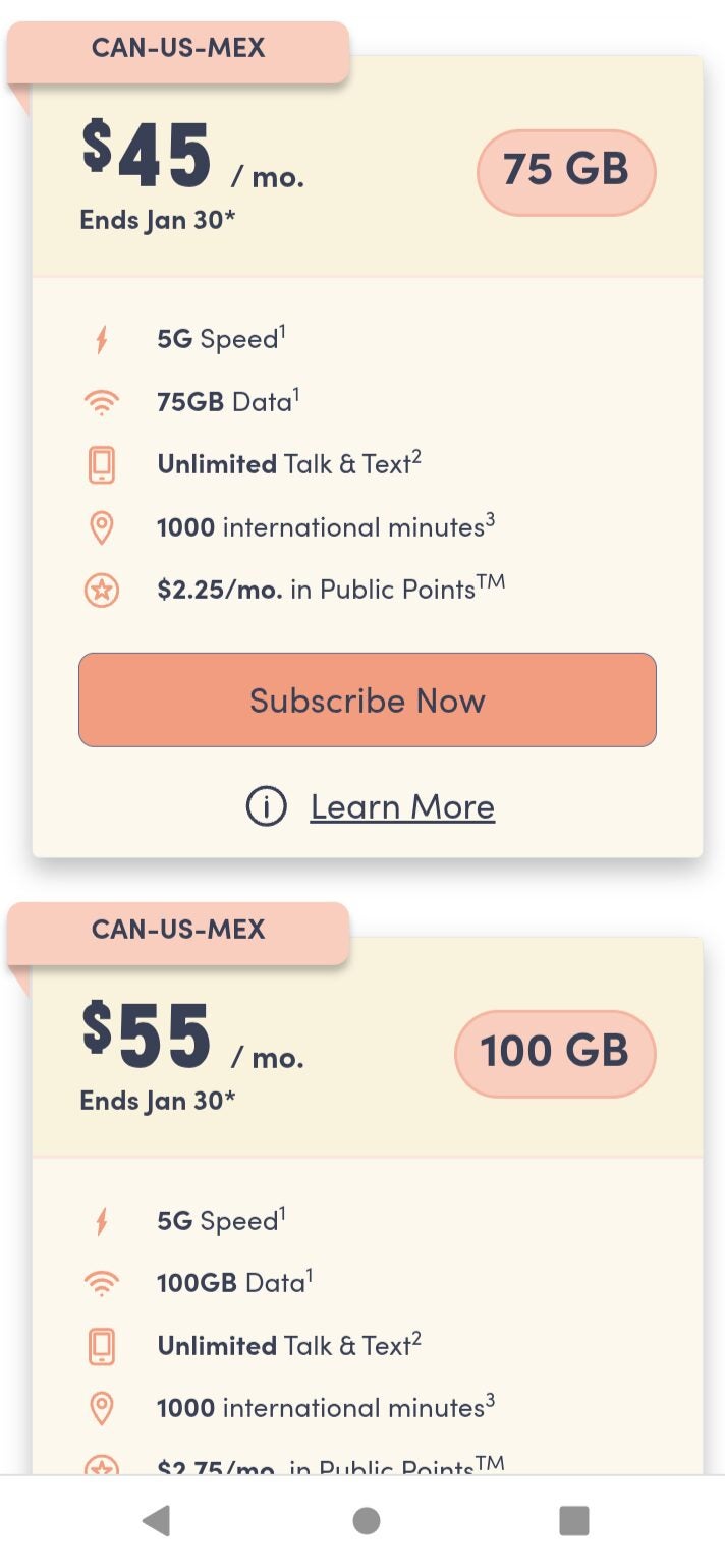 [Public Mobile] $35 50GB Can/US/Mexico Plan ending January 30 ...