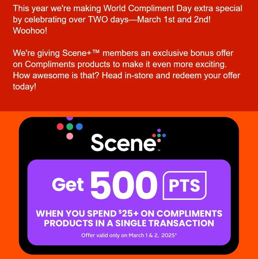[Safeway] [Sobeys] Get 500 SCENE points when you spend $25+ on ...