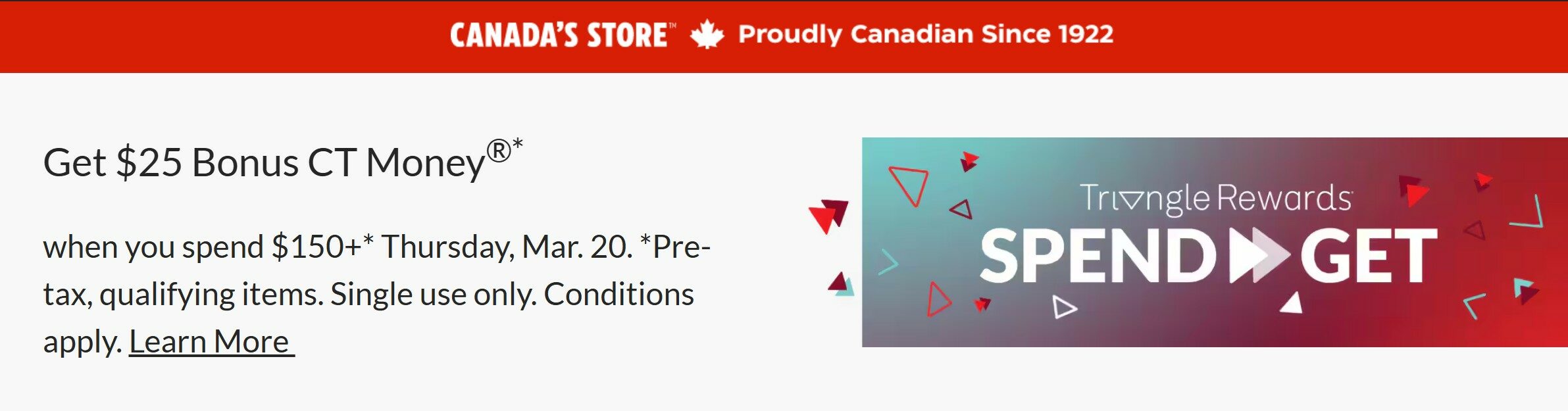 [Canadian Tire] Spend $150+ Get $25 Bonus CT Money - March 20 - In ...