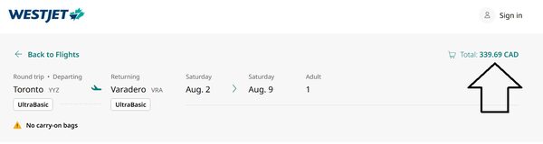 [WestJet] Certain dates in Summer - Toronto to Varadero Cuba $339 CAD ...