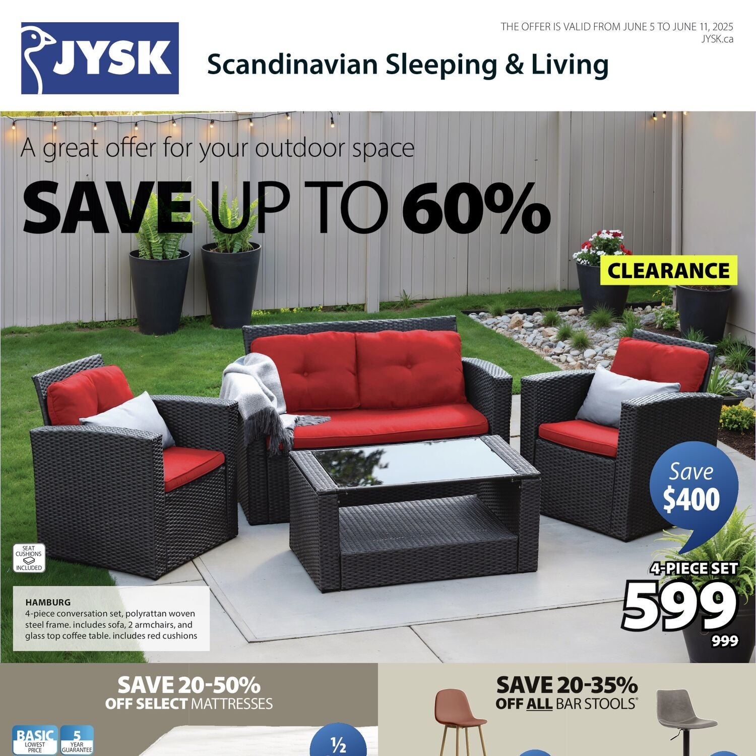 JYSK Weekly Flyer - Weekly Deals - Jun 5 – 11 - RedFlagDeals.com
