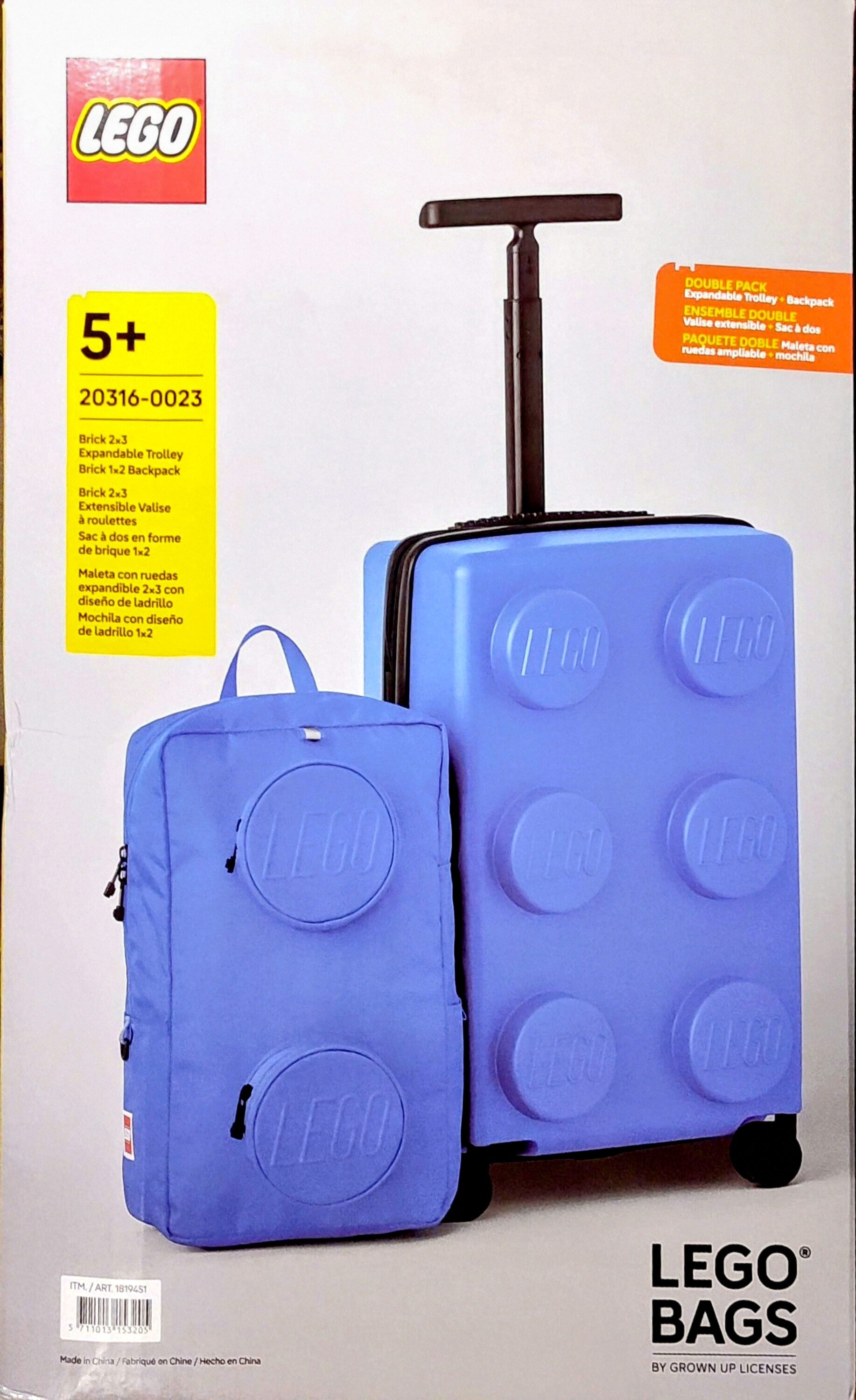 [Costco] Blue LEGO luggage set (Expandable Trolley and Backpack) $119. ...