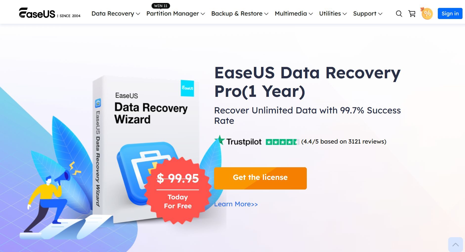 [EaseUS] (Windows) EaseUS Data Recovery Pro 1 year license (RRP US$99. ...