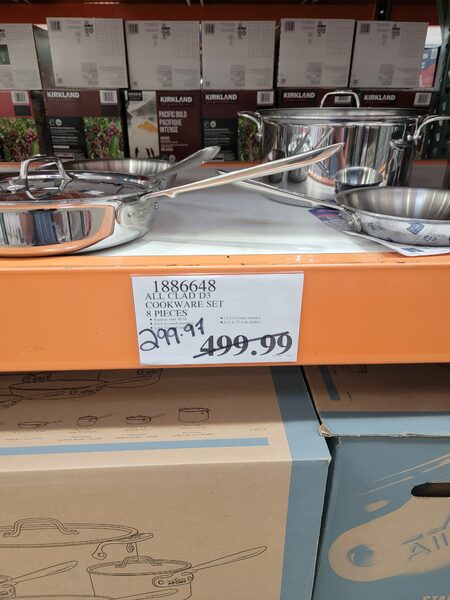 [Costco] Costco All Clad D3 Cookware Set 8 Pieces $299.97 (Grande ...