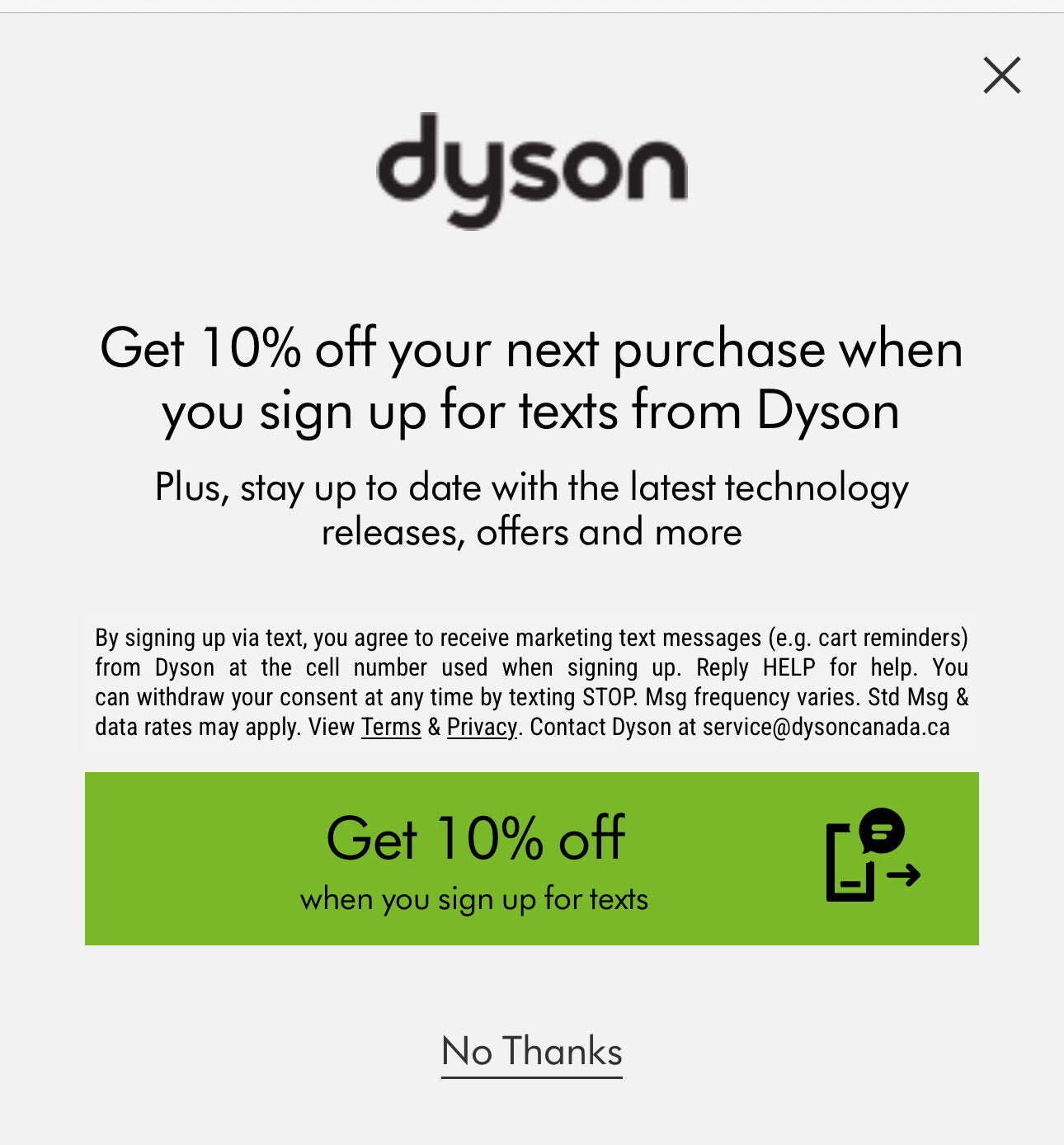 [Dyson Canada] Dyson Event Sale - $20% select products, 25% air ...