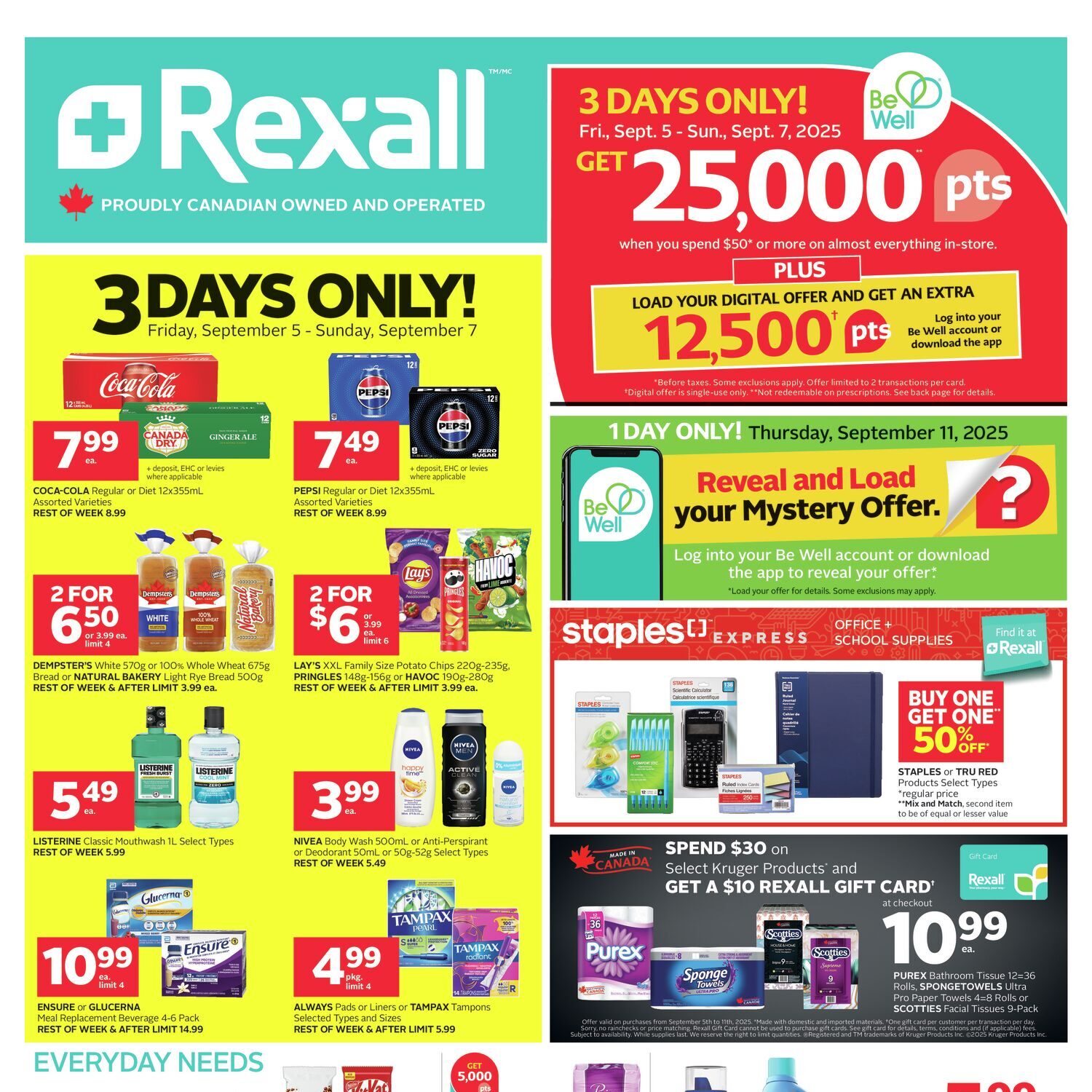 Rexall Weekly Flyer - Weekly Savings (AB) - Sep 5 – 11 - RedFlagDeals.com