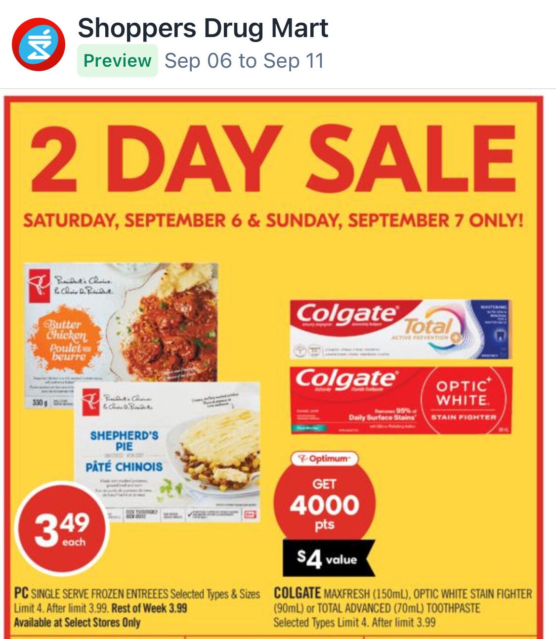 [Shoppers Drug Mart] Colgate Toothpaste Select Varieties $3.99 with ...