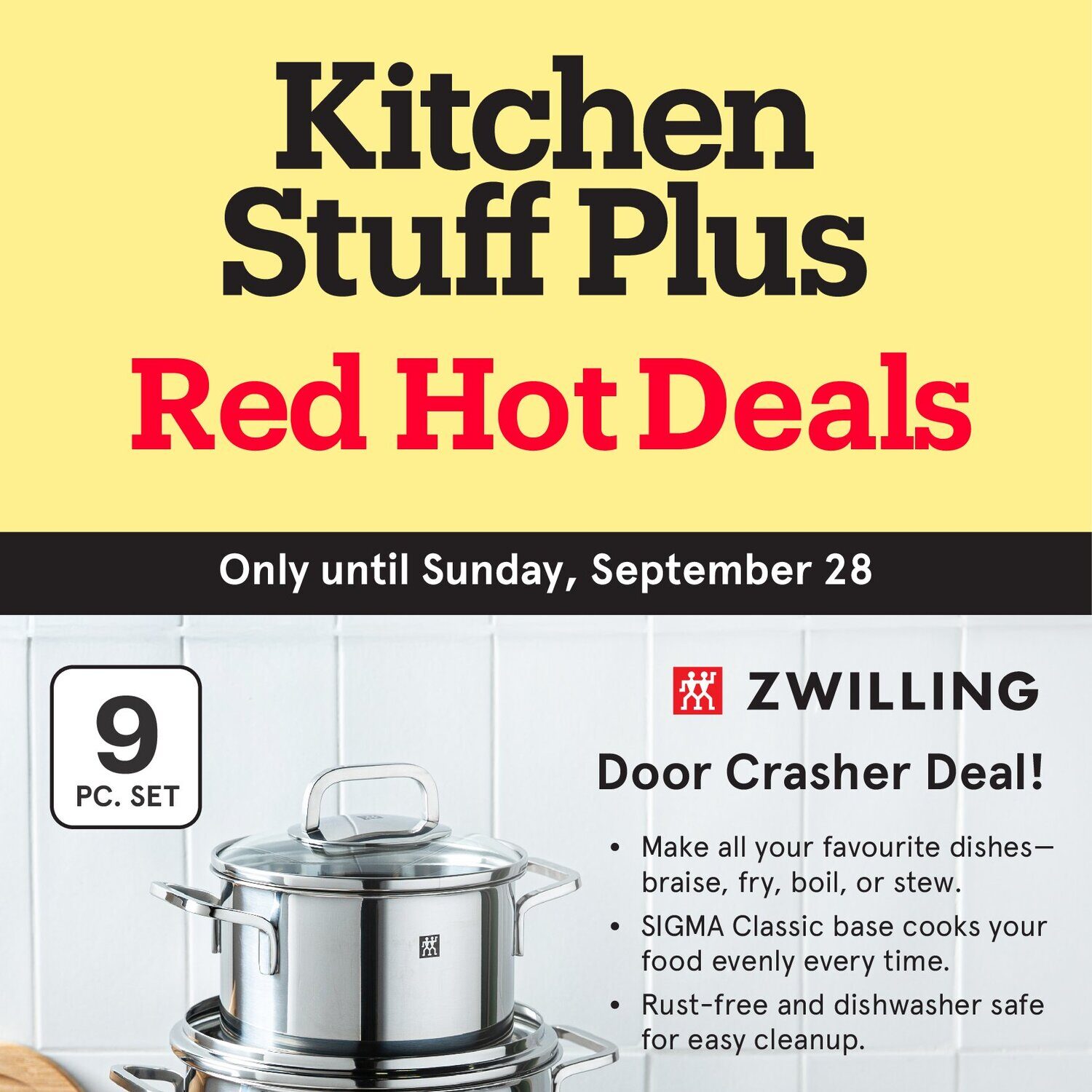 Kitchen Stuff Plus Weekly Flyer - Red Hot Deals - Sep 22 – 28 ...