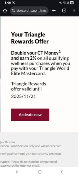 [Canadian Tire] YMMV Triangle Rewards - Redeem $10 to get $20 Triangle ...