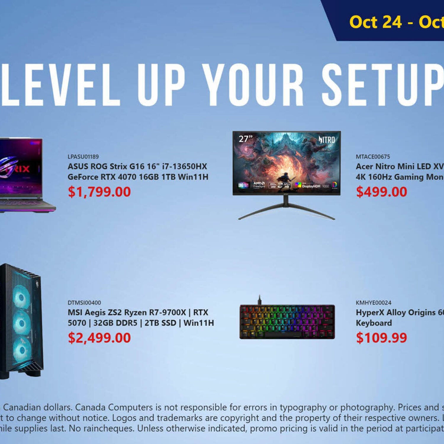 Canada Computers Weekly Flyer - Weekly Deals - Level Up Your Setup ...