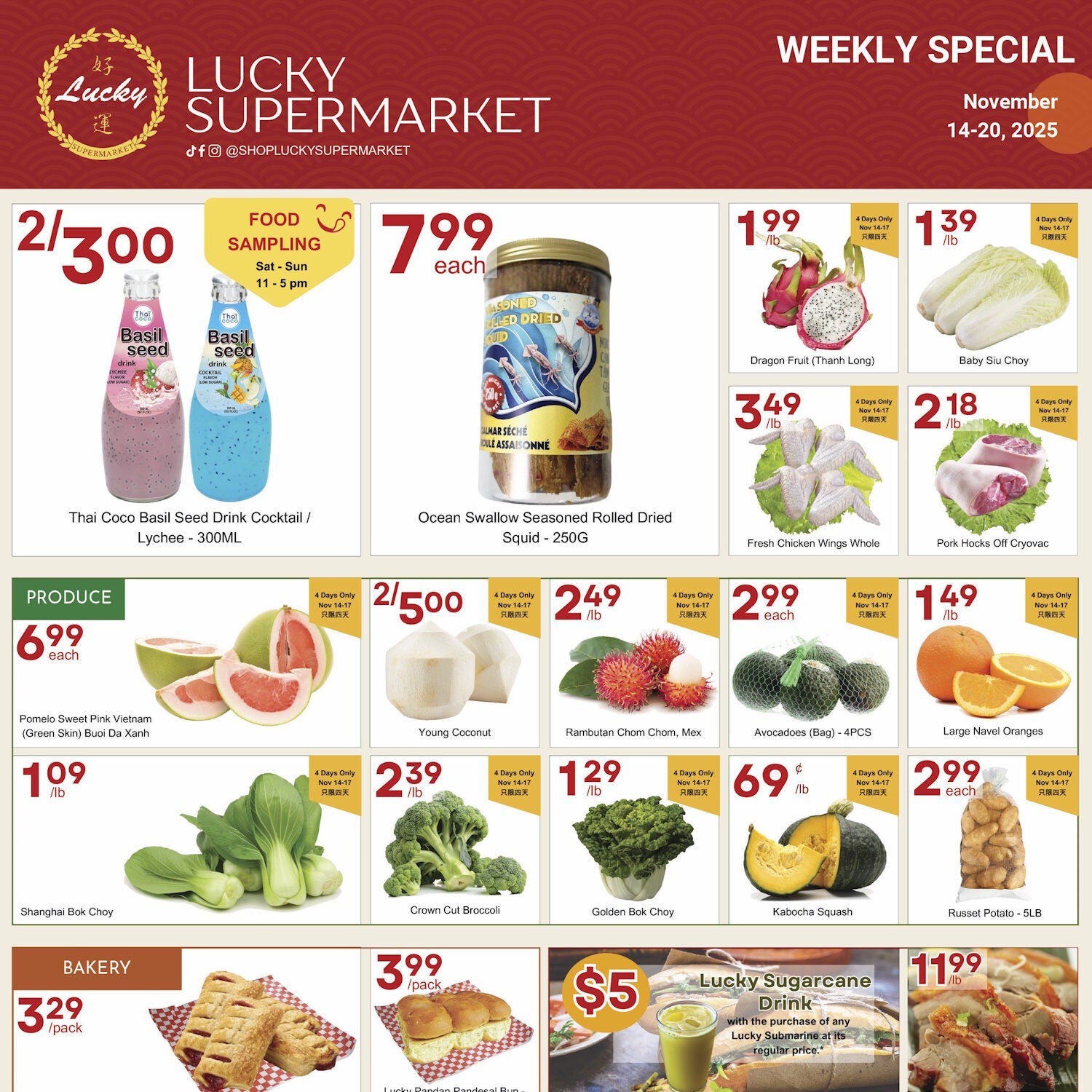 Lucky Supermarket Weekly Flyer - Weekly Specials (Surrey/BC) - Nov 14 ...