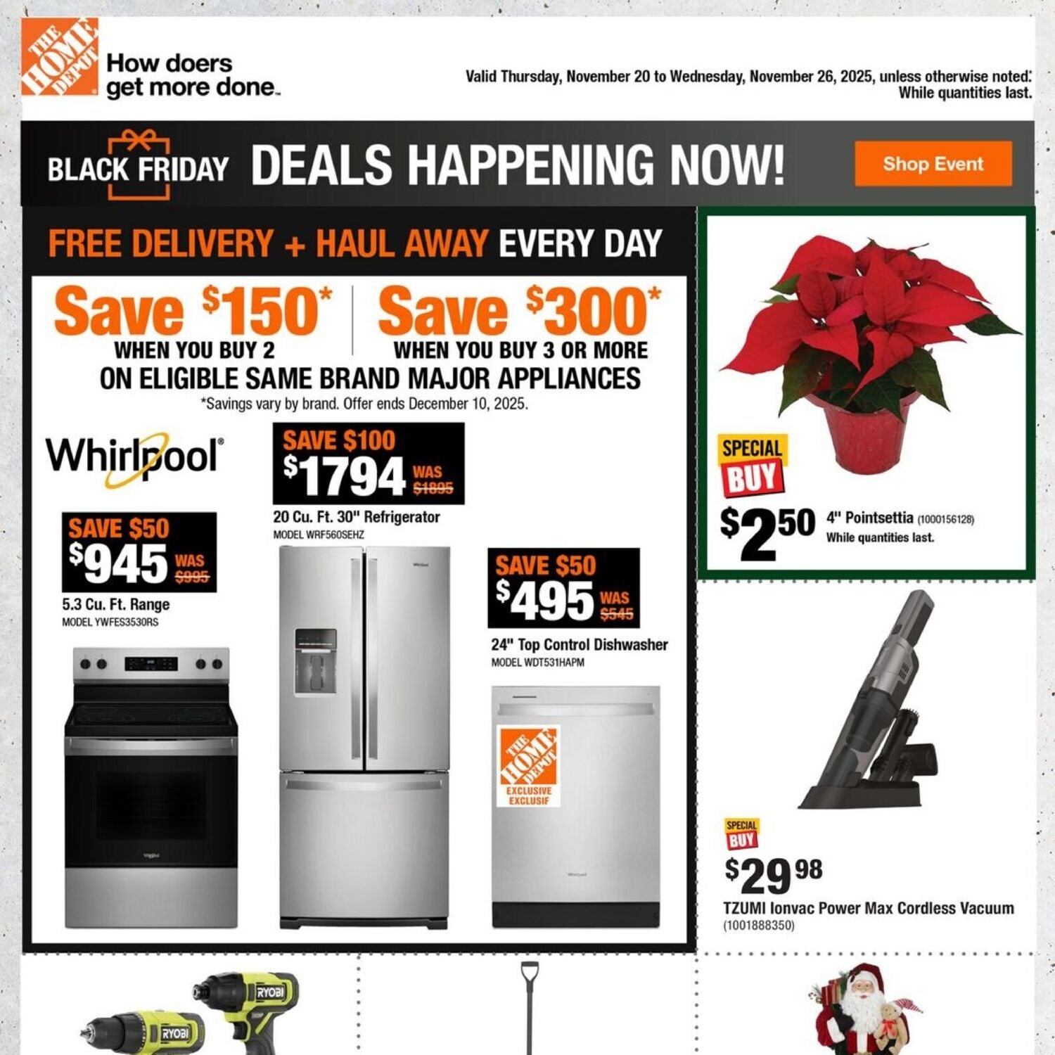 Home Depot Weekly Flyer - Weekly Deals - Black Friday Deals (ON) - Nov ...