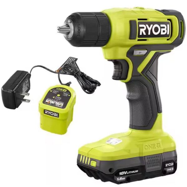 [Home Depot] RYOBI 18V ONE+ Cordless Battery 3/8 in. Drill/Driver Kit ...