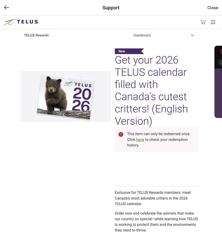 [Telus] Free 2026 TELUS Calendar (subscribers only) - Page 2 ...