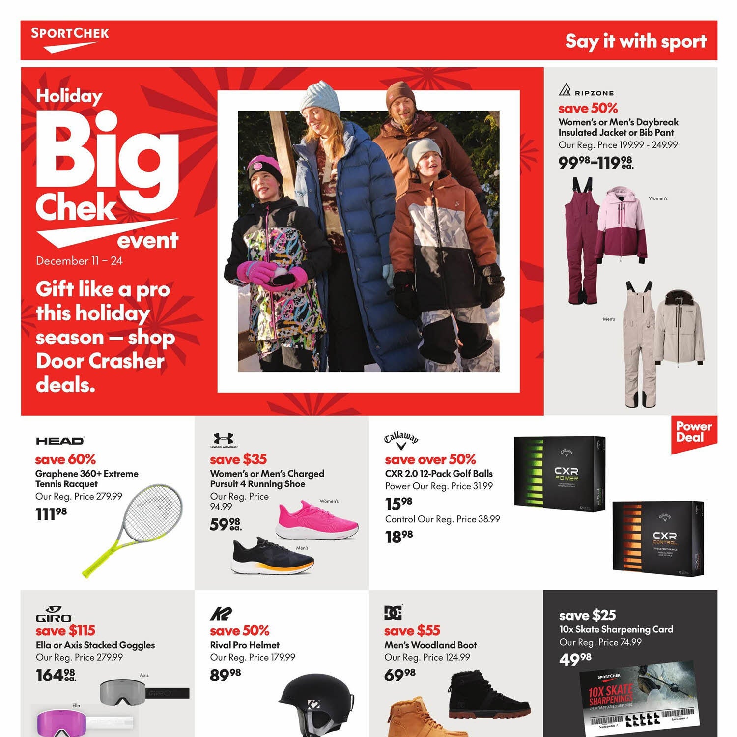 Sport Chek Weekly Flyer - Big Chek Event - Dec 11 – 24 - RedFlagDeals.com