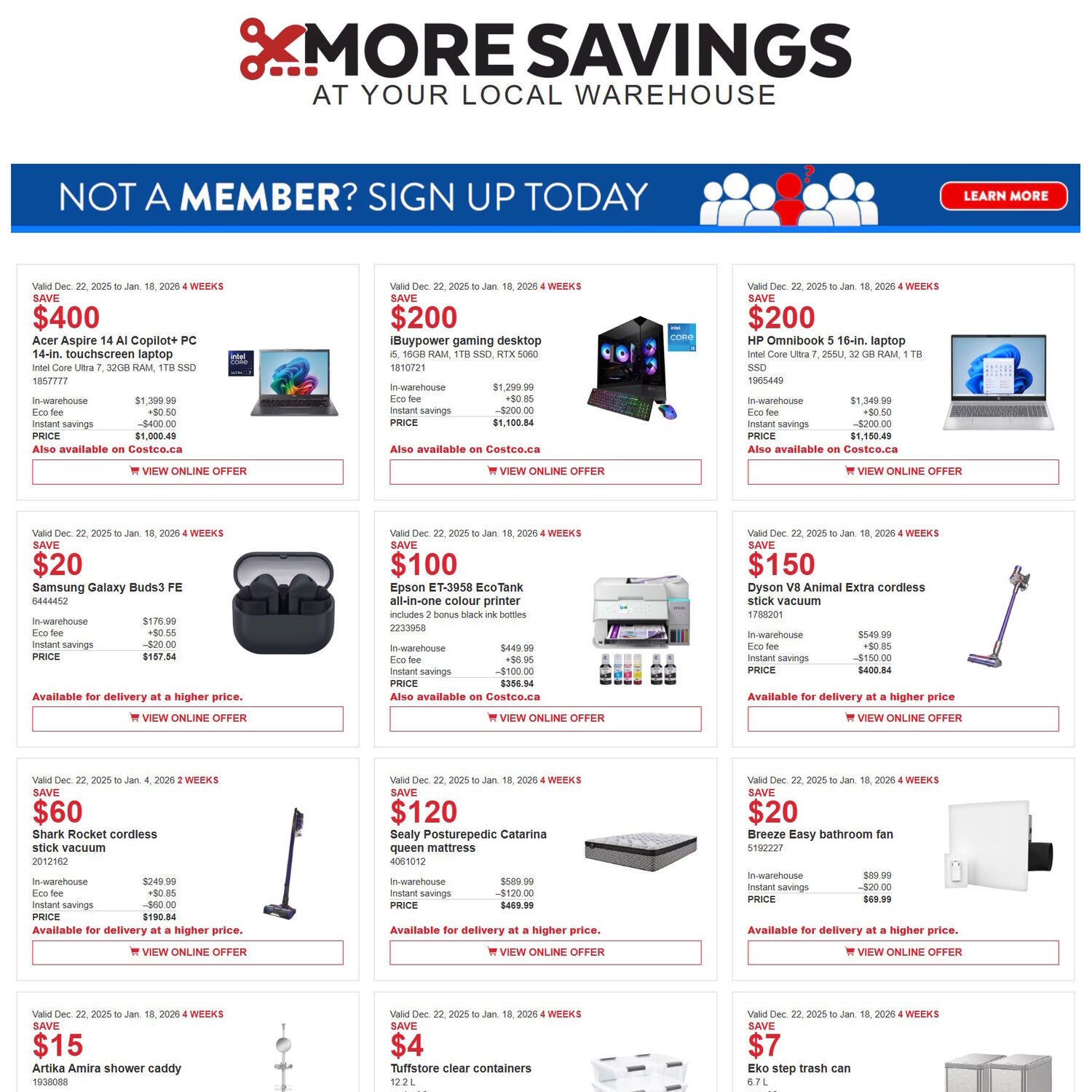 Costco Weekly Flyer - More Savings (BC) - Dec 22 – Jan 4 - RedFlagDeals.com