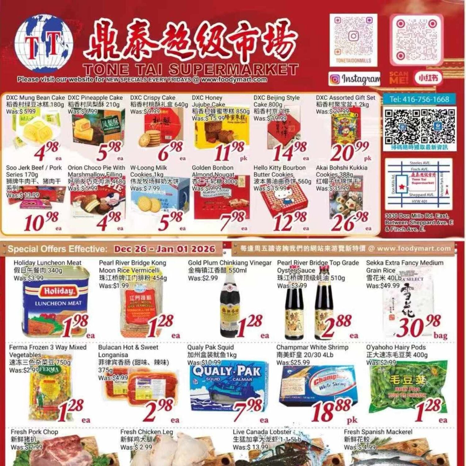 Tone Tai Supermarket Weekly Flyer - Weekly Specials - Dec 26 – Jan 1 ...
