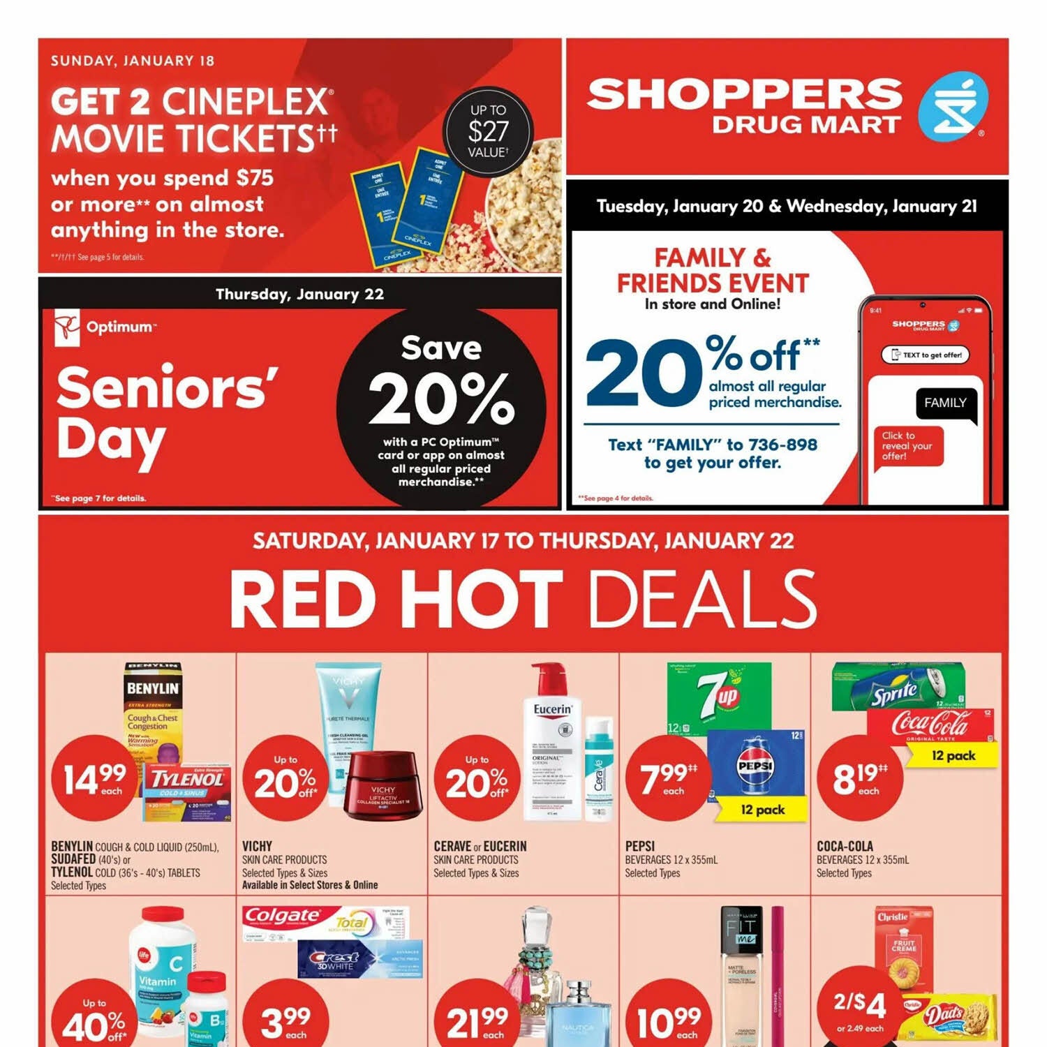 Shoppers Drug Mart Weekly Flyer - Weekly Savings (SK) - Jan 17 – 22 ...