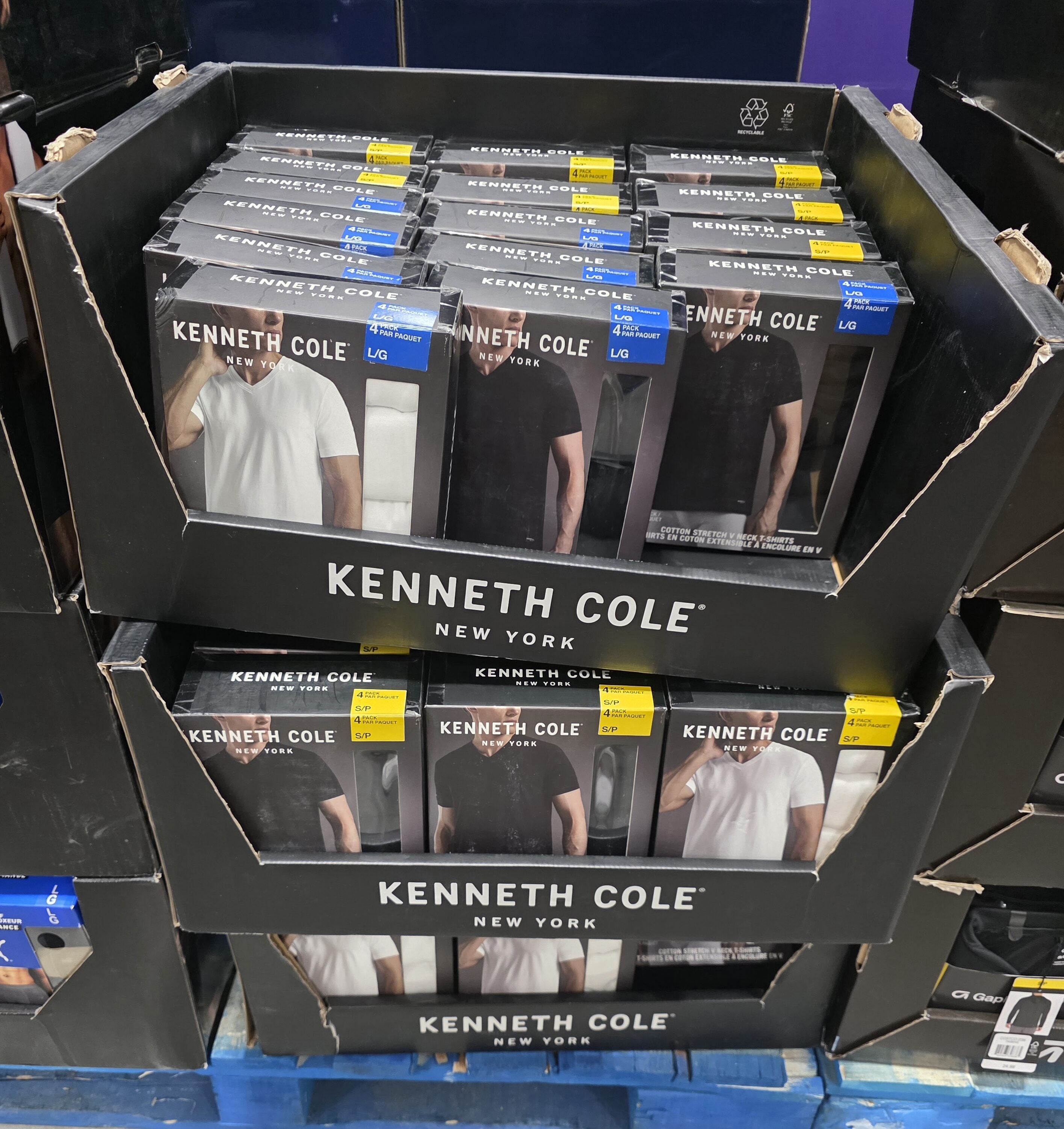 [Costco] Kenneth Cole Men’s Cotton Stretch V-Neck T-Shirts 4 pack - $14 ...