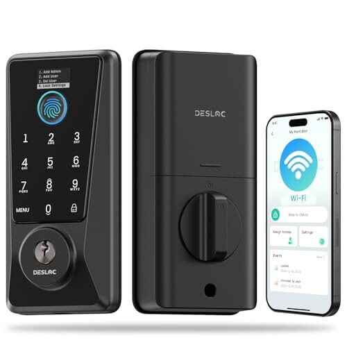 [Amazon.ca] DESLOC Smart Lock D110 Plus WiFi Fingerprint Smart Front ...