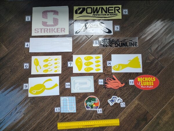 VARIOUS PRICED JDM Fishing Decals Stickers Boat Car Truck ATV for sale ...