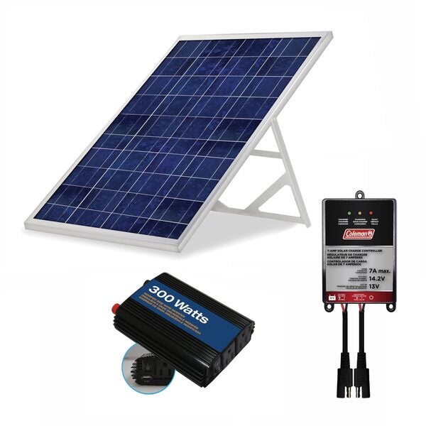 [Canadian Tire] $99.96 Coleman 100W Solar Panel Kit with Stand, 7A ...