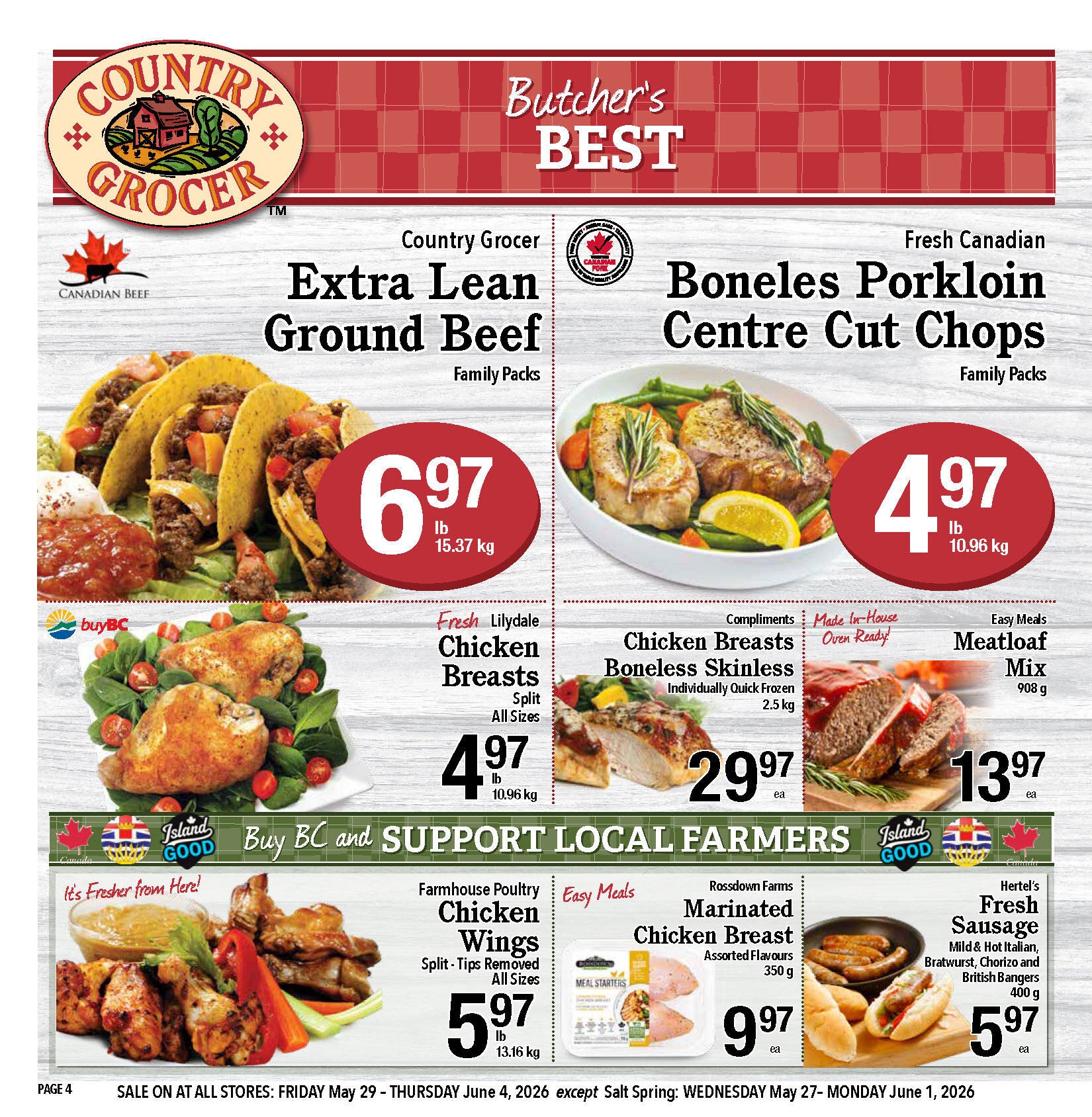 Country Grocer Weekly Flyer - Weekly Specials - Family Pack Caselot ...