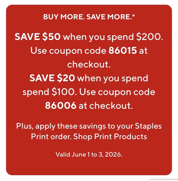 [Staples] Staples - RedFlagDeals.com Forums