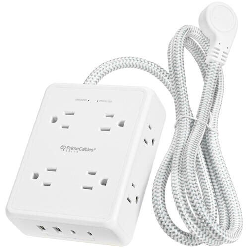 [Primecables.ca] 8 Outlets Power Strip with 4 USB (2 USB C) Ports, ETL ...