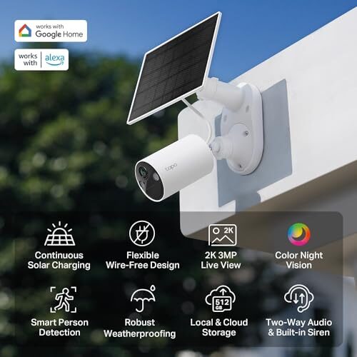 [Amazon.ca] TP-Link Tapo Solar-Powered Security Cam, 2K, Wireless, with ...