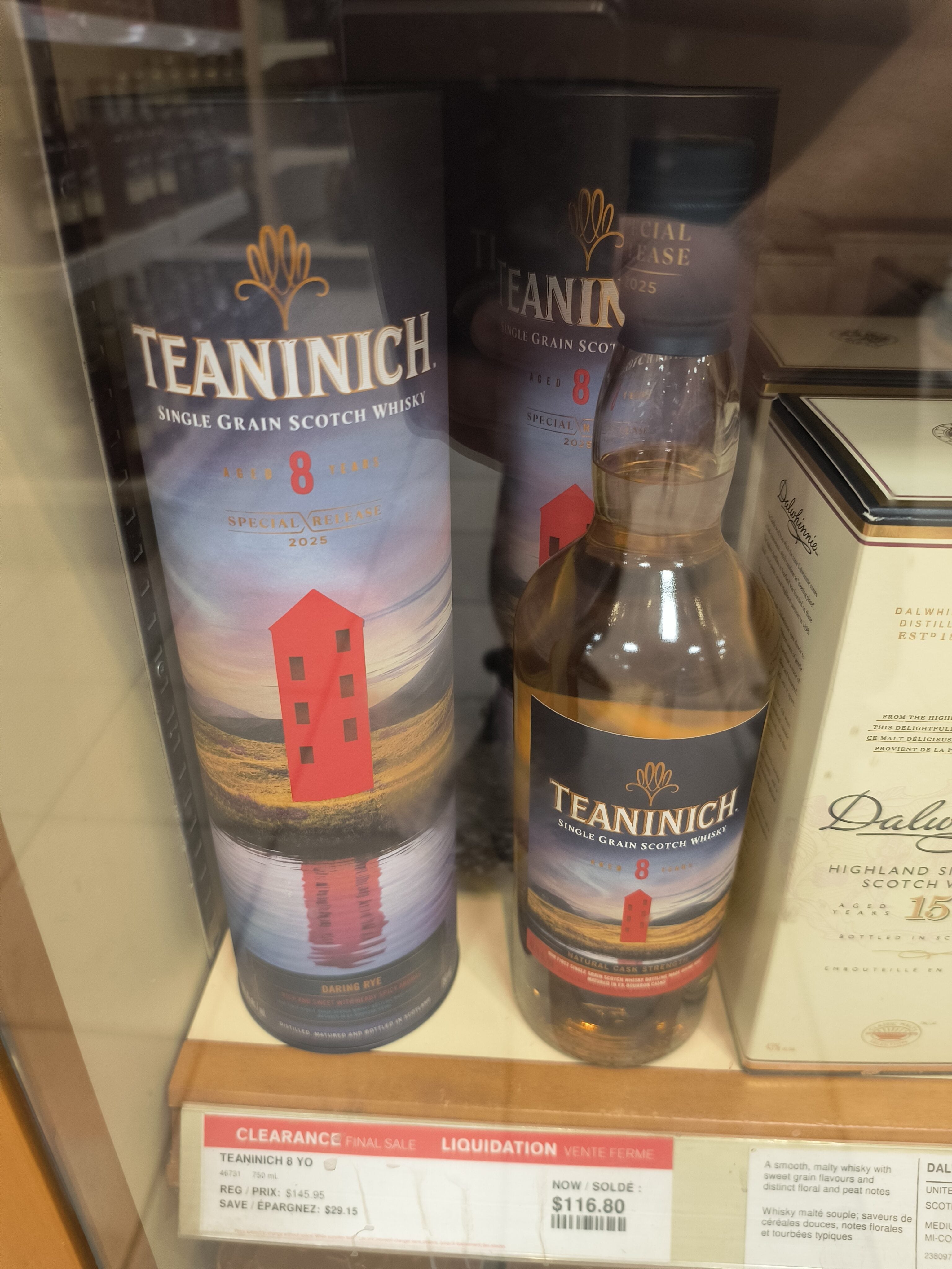 [LCBO] CLEARANCE LCBO in-store HEARTLAND, Teaninich 8yr old scotch ...