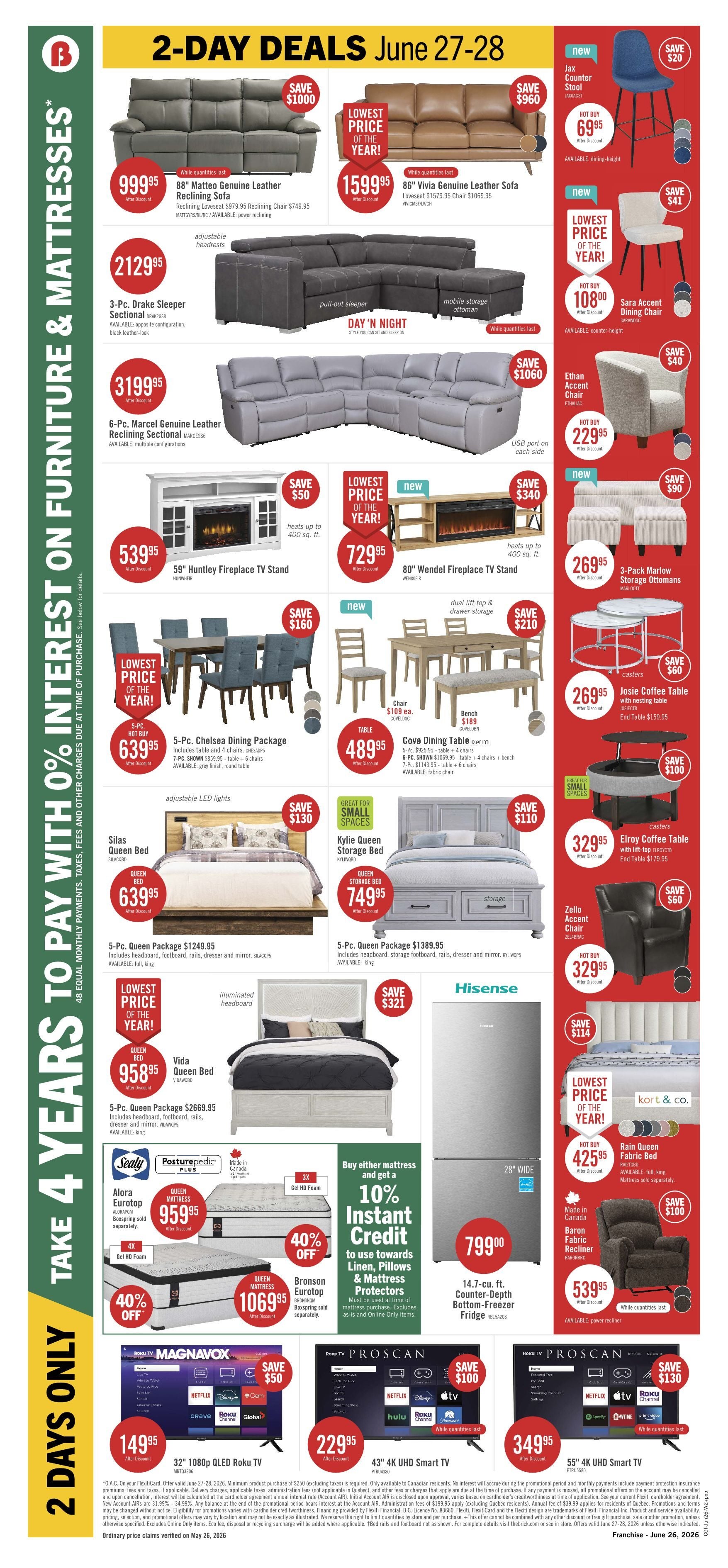 The Brick Weekly Flyer - Saving You More - Boxing Week Blowout Returns ...
