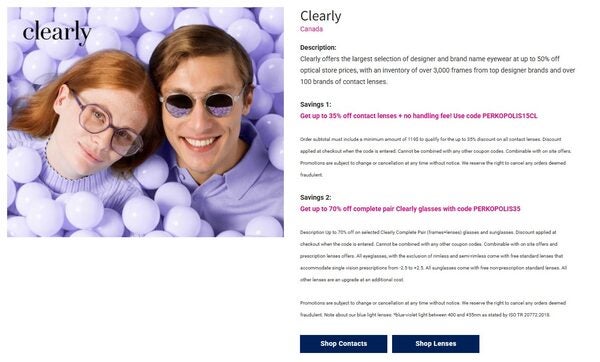 [Clearly] Clearly - Up to 35% off contact lenses + no handling fee/up ...