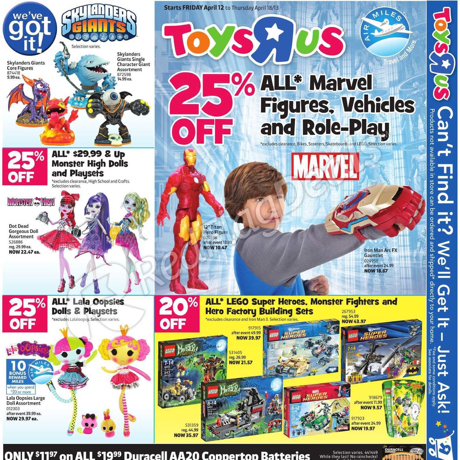 Toys R Us Weekly Flyer - Weekly Flyer - Apr 12 – 18 - RedFlagDeals.com