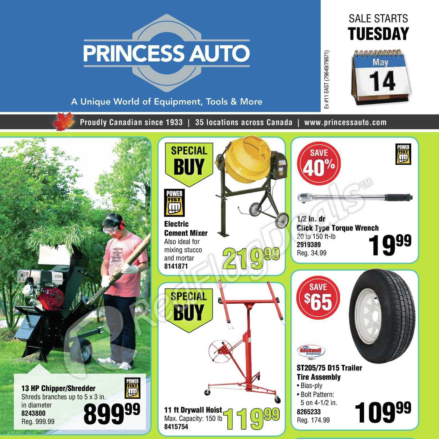 Princess Auto Weekly Flyer - Bi-Weekly Flyer - May 14 – 26 ...